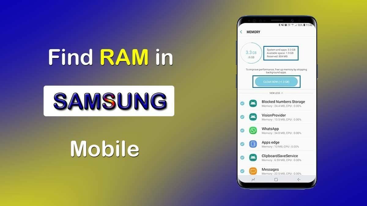 03 Ways To Check RAM In Samsung Mobile In 2023
