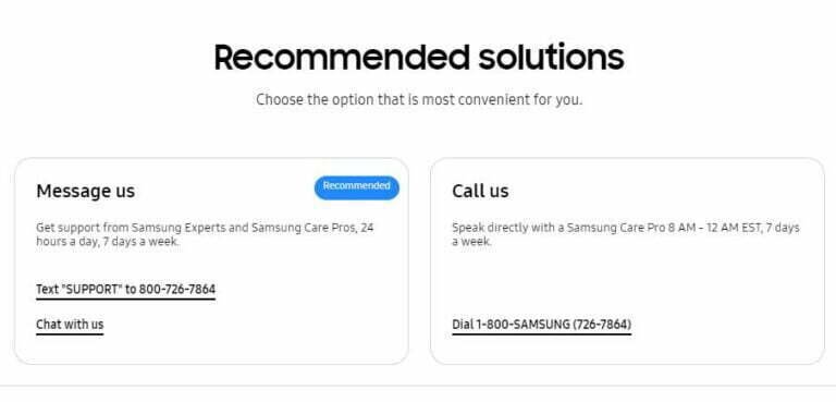 Samsung customer care Phone number United States