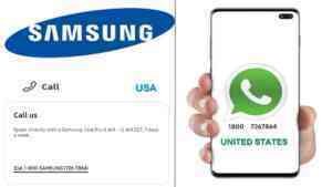 Samsung account customer service in United States (USA)