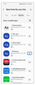 Samsung Galaxy Font style Free Download
