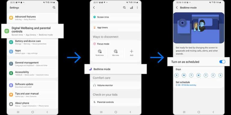 How do I get screen color back to normal on a Samsung Galaxy?