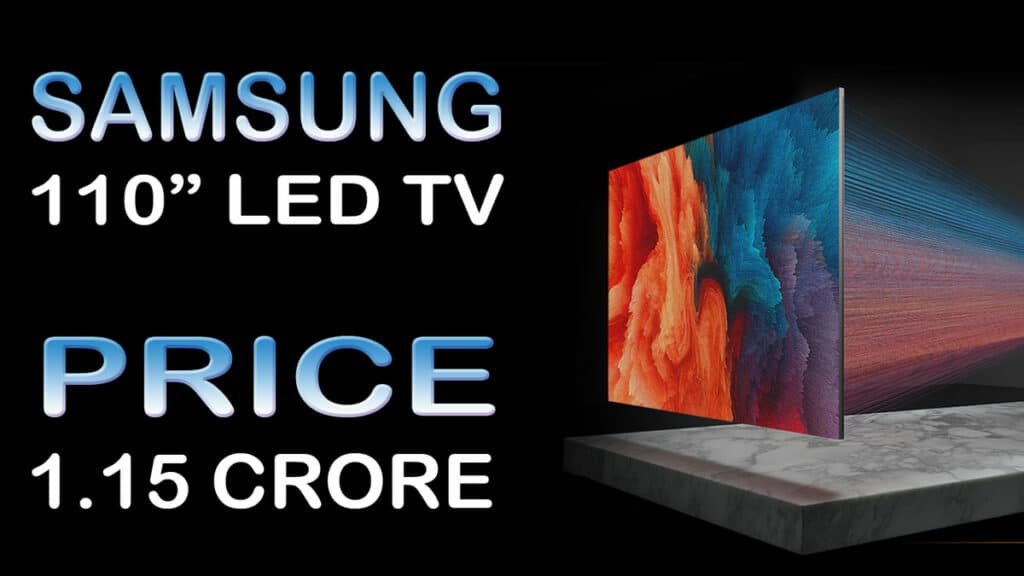 Samsung 1 Crore LED TV 110" Class Micro LED specs and key features